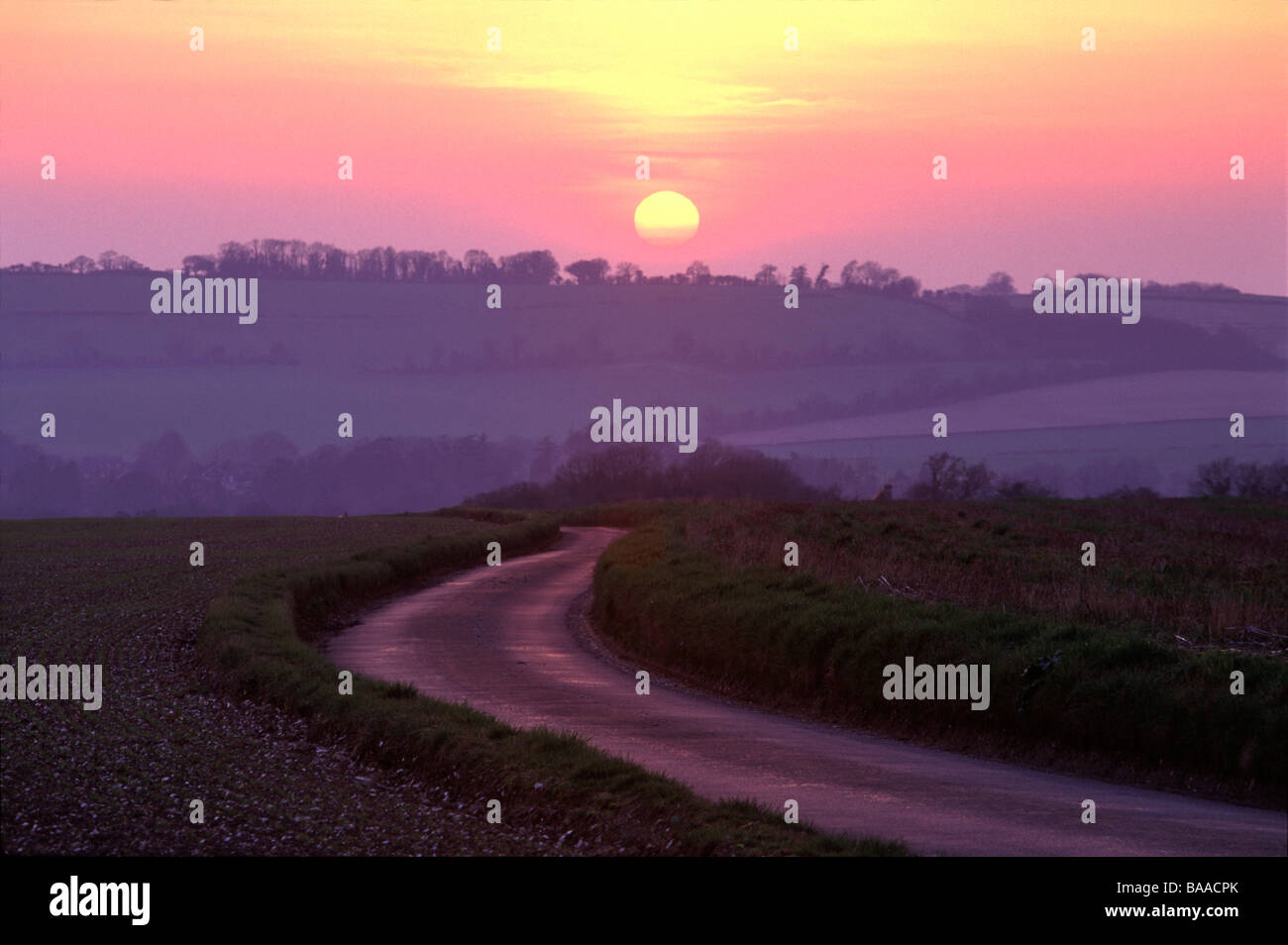 Meon valley sunset hi-res stock photography and images - Alamy