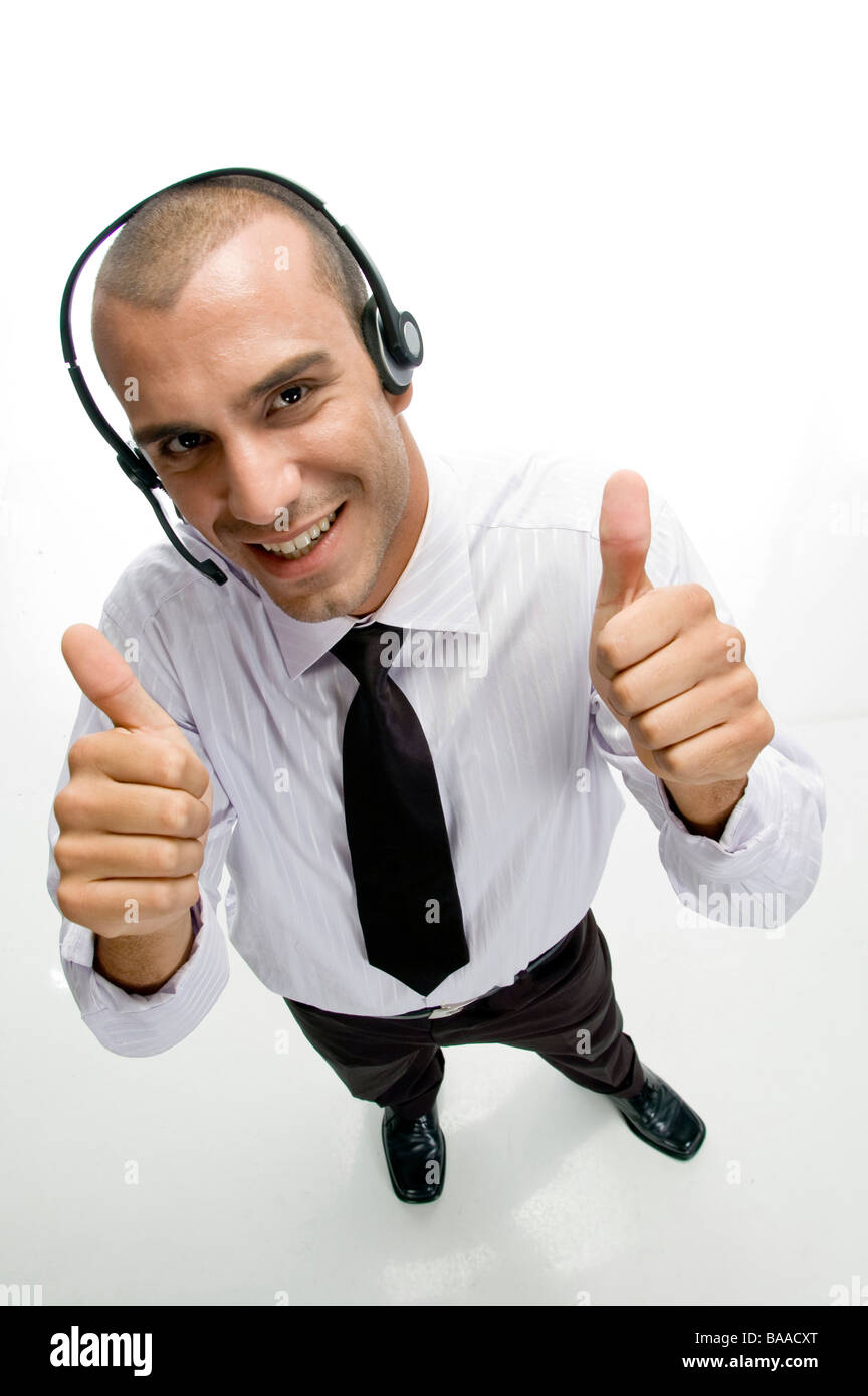 male wishing good luck Stock Photo - Alamy