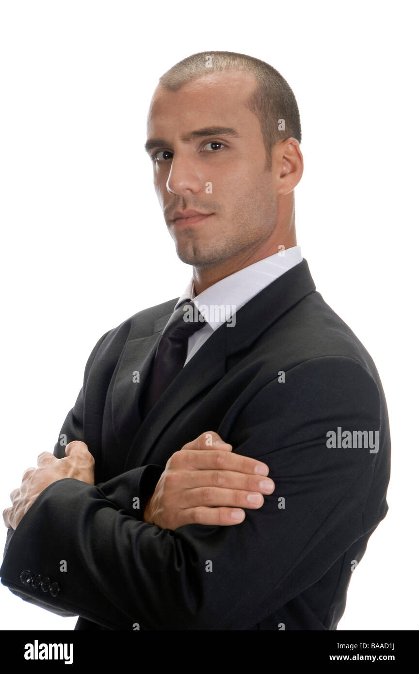 handsome businessman posing Stock Photo - Alamy