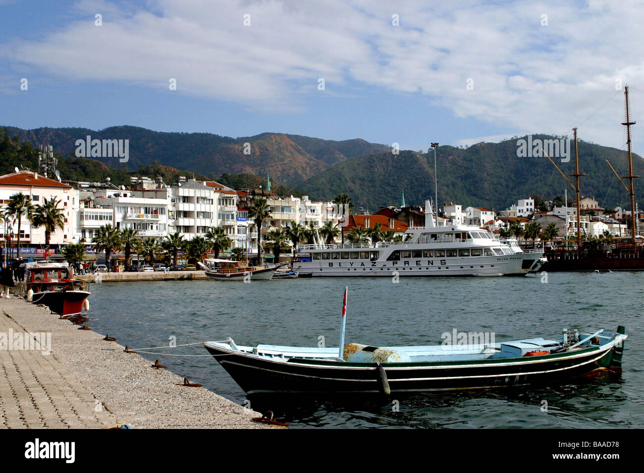 Marmaris Waterfront, Quayside and Harbour, Turkey Stock Photo - Alamy