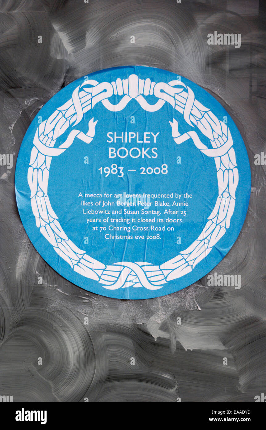 Notice in the form of a blue plaque marking the closure of Shipley ...