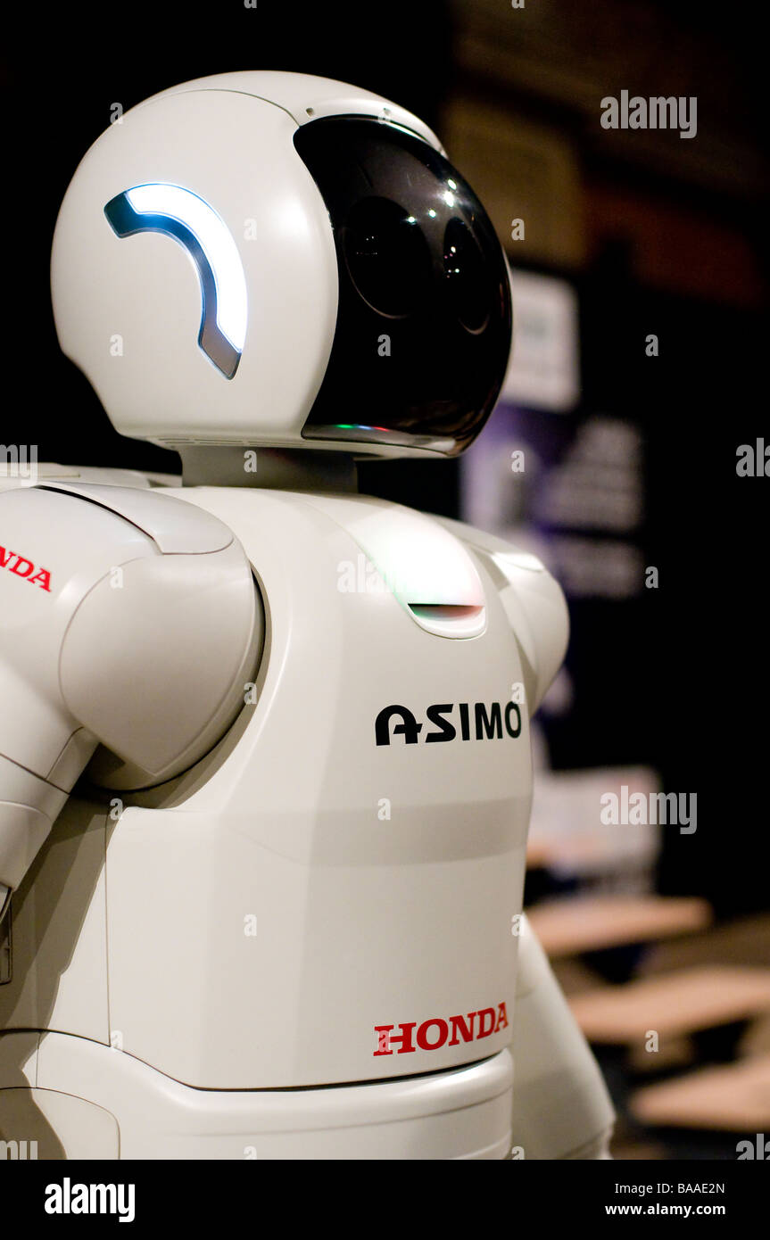 Asimo the robot created by Honda at the Edinburgh Science Festival ...