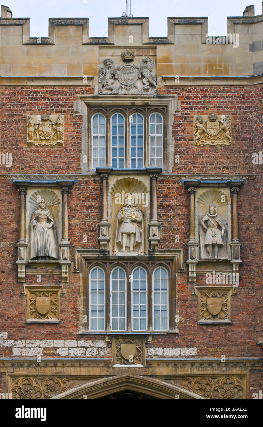 Cambridge, England, UK. Trinity College. Great Court. Great Gate Stock ...