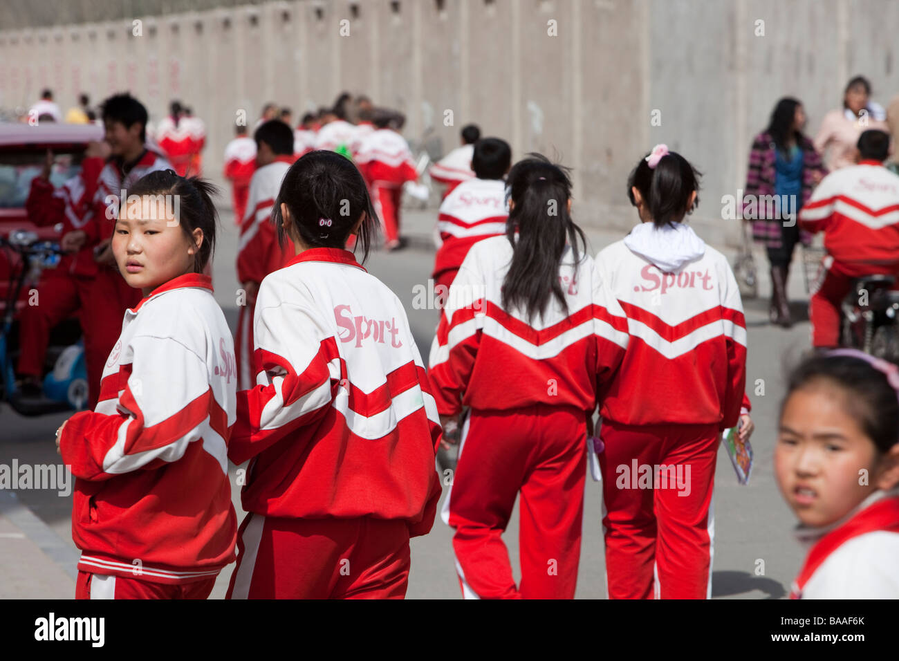 School children in Dongsheng Inner Mongolia Northern China Stock Photo ... School children in Dongsheng Inner Mongolia Northern China Stock Photo ...