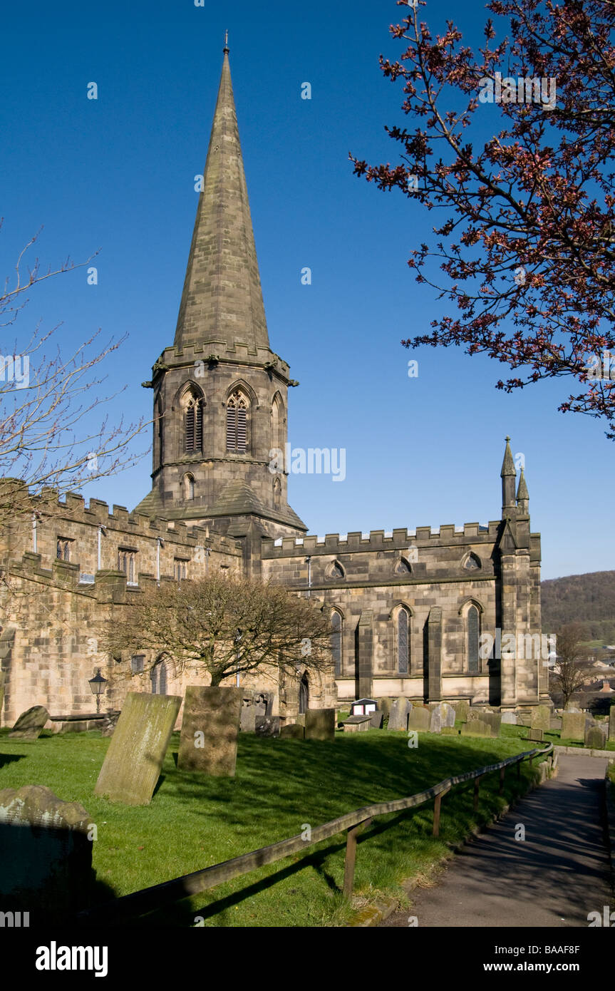 Saints church in bakewell derbyshire hi-res stock photography and ...