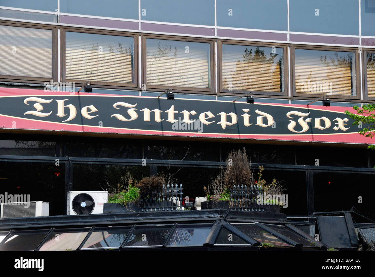 Intrepid Fox pub in St Giles High Street London WC2 Stock Photo - Alamy