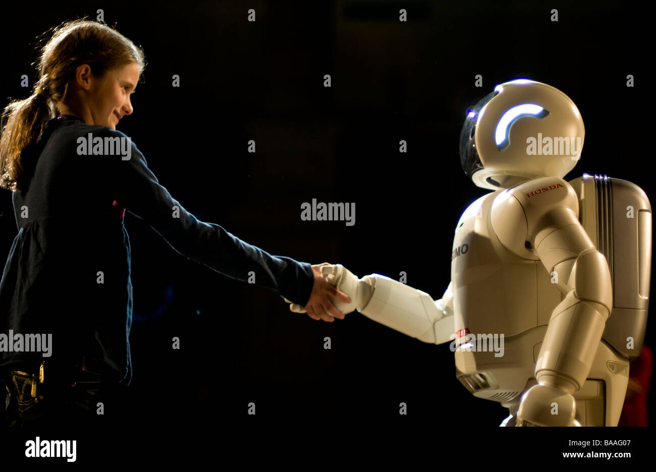 Asimo the robot created by Honda at the Edinburgh Science Festival ...