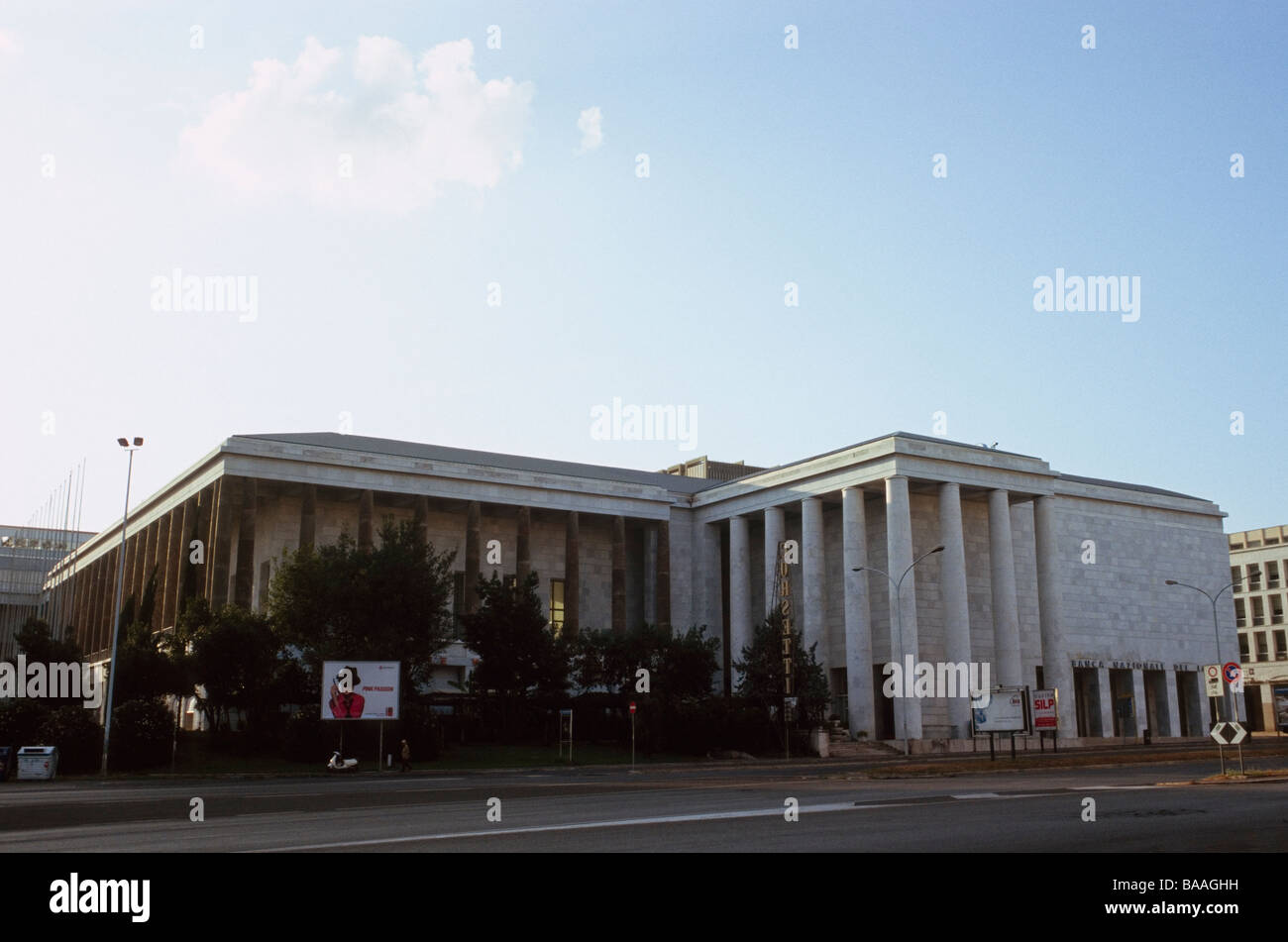 Colonnades in the EUR district in Rome Stock Photo - Alamy