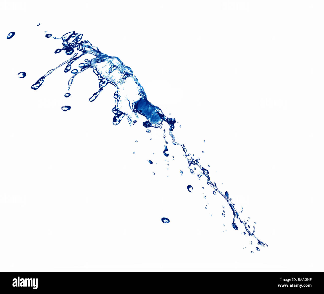 blue water on a white background Stock Photo - Alamy