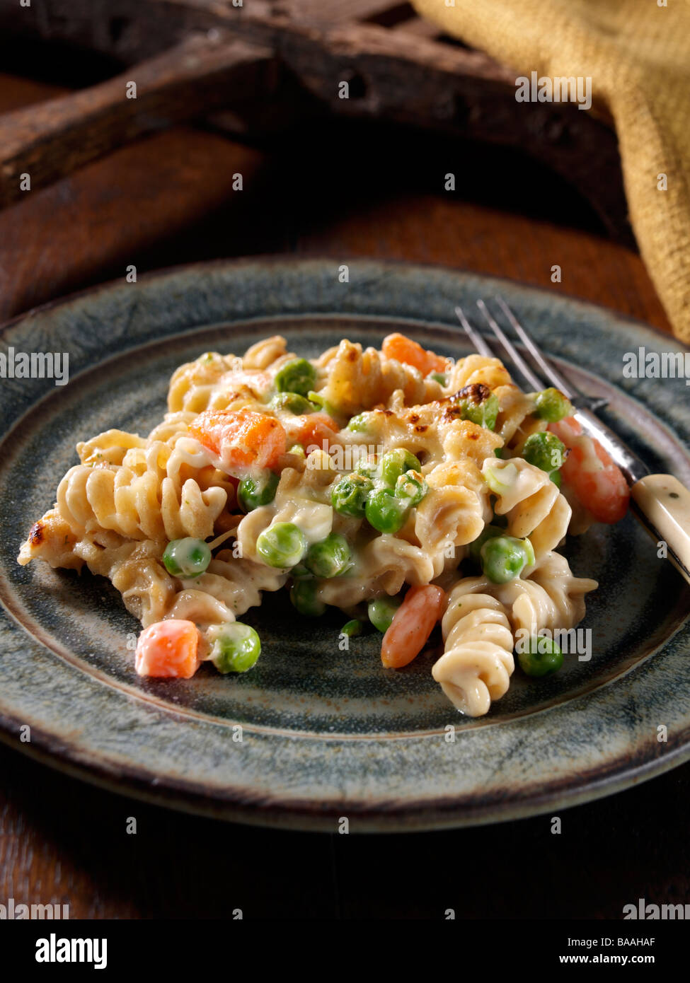 Vegetarian fusilli pasta Stock Photo - Alamy