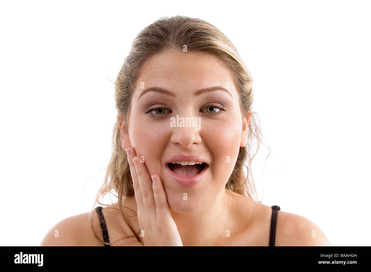 portrait of surprised woman Stock Photo - Alamy