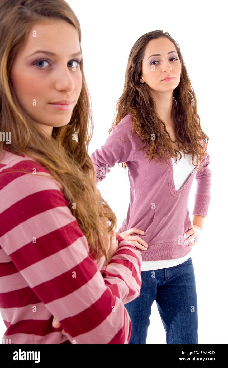 young two friends standing together Stock Photo - Alamy
