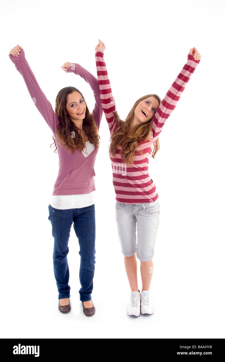 cute girls enjoying happiest movement Stock Photo - Alamy