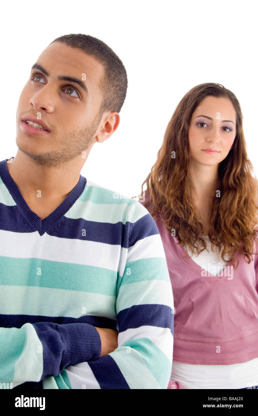 young two friends standing together Stock Photo - Alamy