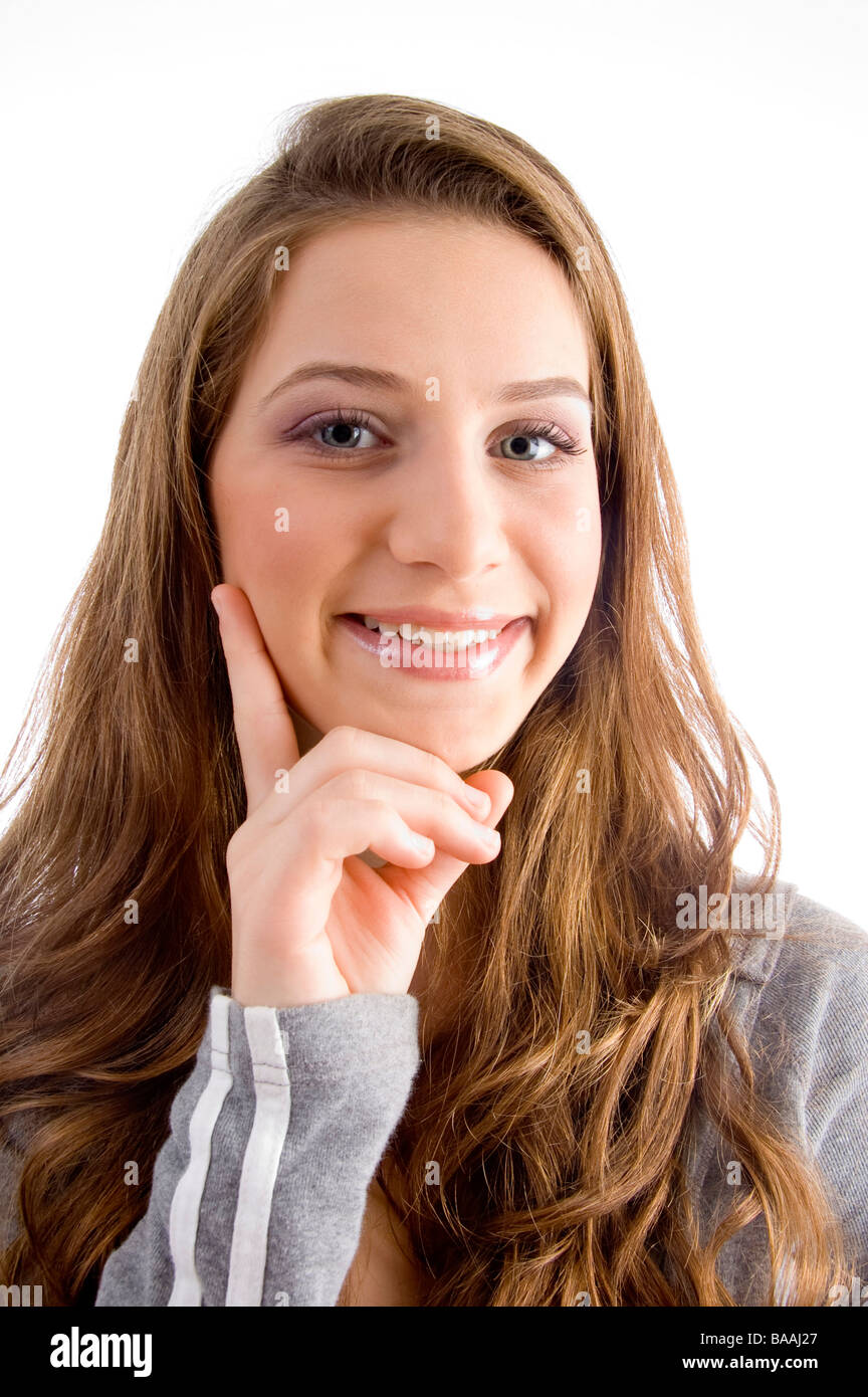 beautiful pose of attractive female Stock Photo - Alamy