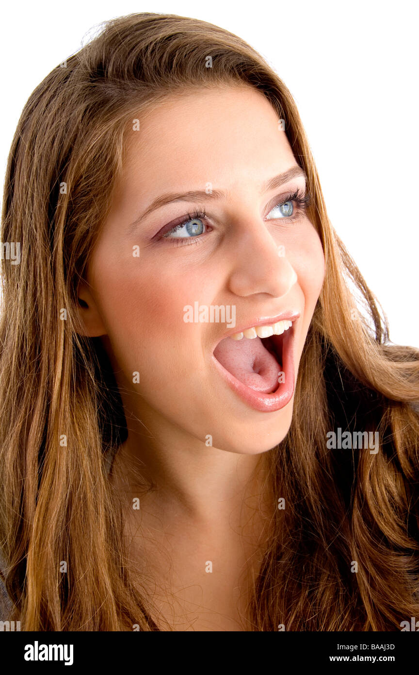 portrait of beautiful female face Stock Photo - Alamy