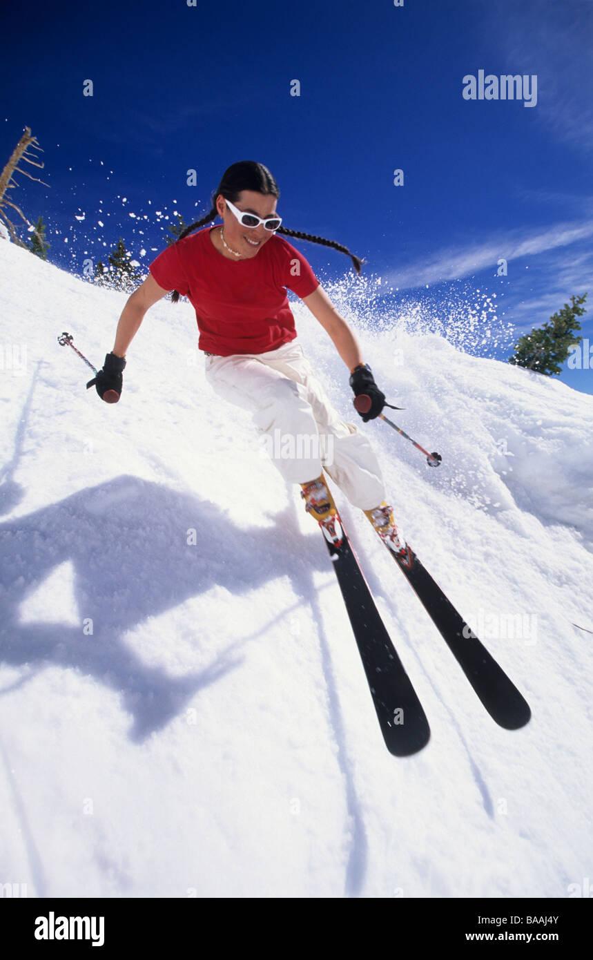 Spring skiing hi-res stock photography and images - Alamy