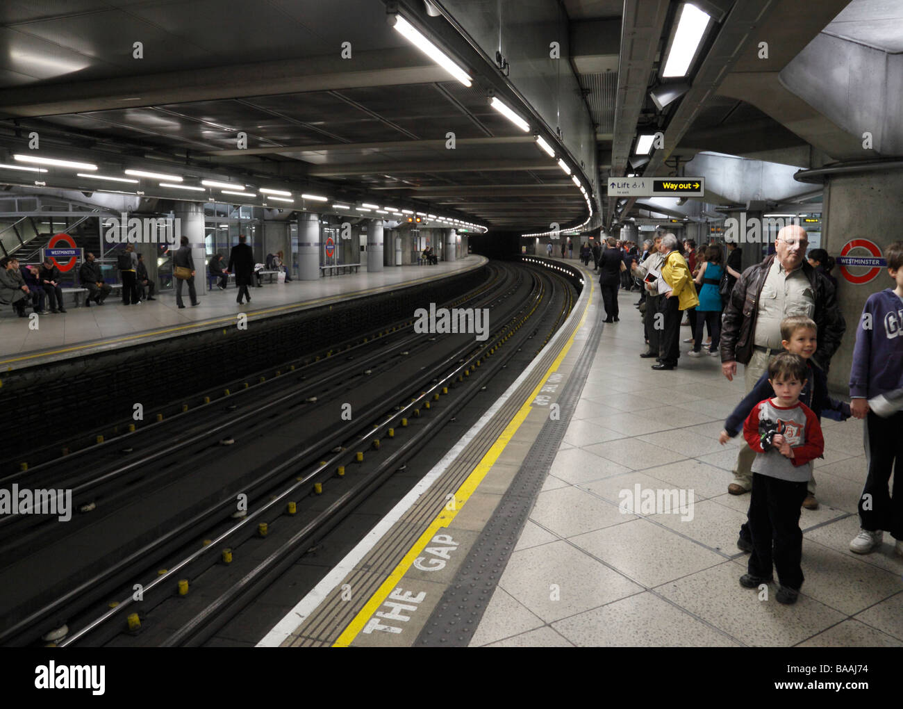 Westminster Underground Station. London, England, UK Stock Photo - Alamy