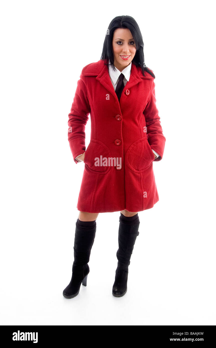 full body pose of caucasian female Stock Photo - Alamy