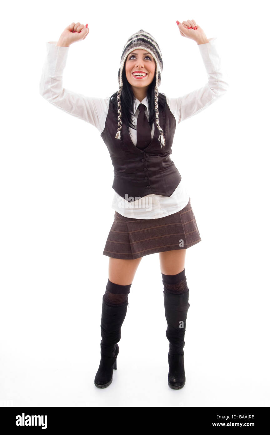 Beautiful brunette caucasian woman posing Cut Out Stock Images ...