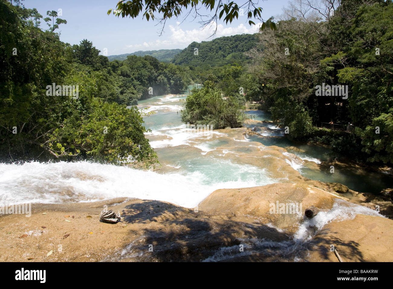 The cascades of Agua Azul Stock Photo - Alamy