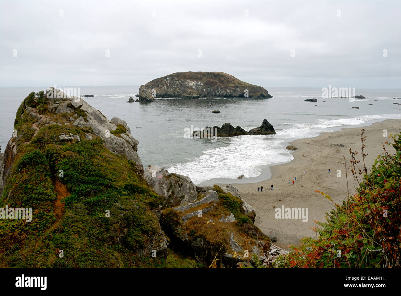 A view of Harris Beach and Pacific Ocean in Southern Oregon, USA Stock ...