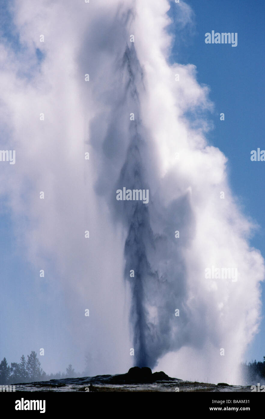 Steam rising from geyser Stock Photo - Alamy