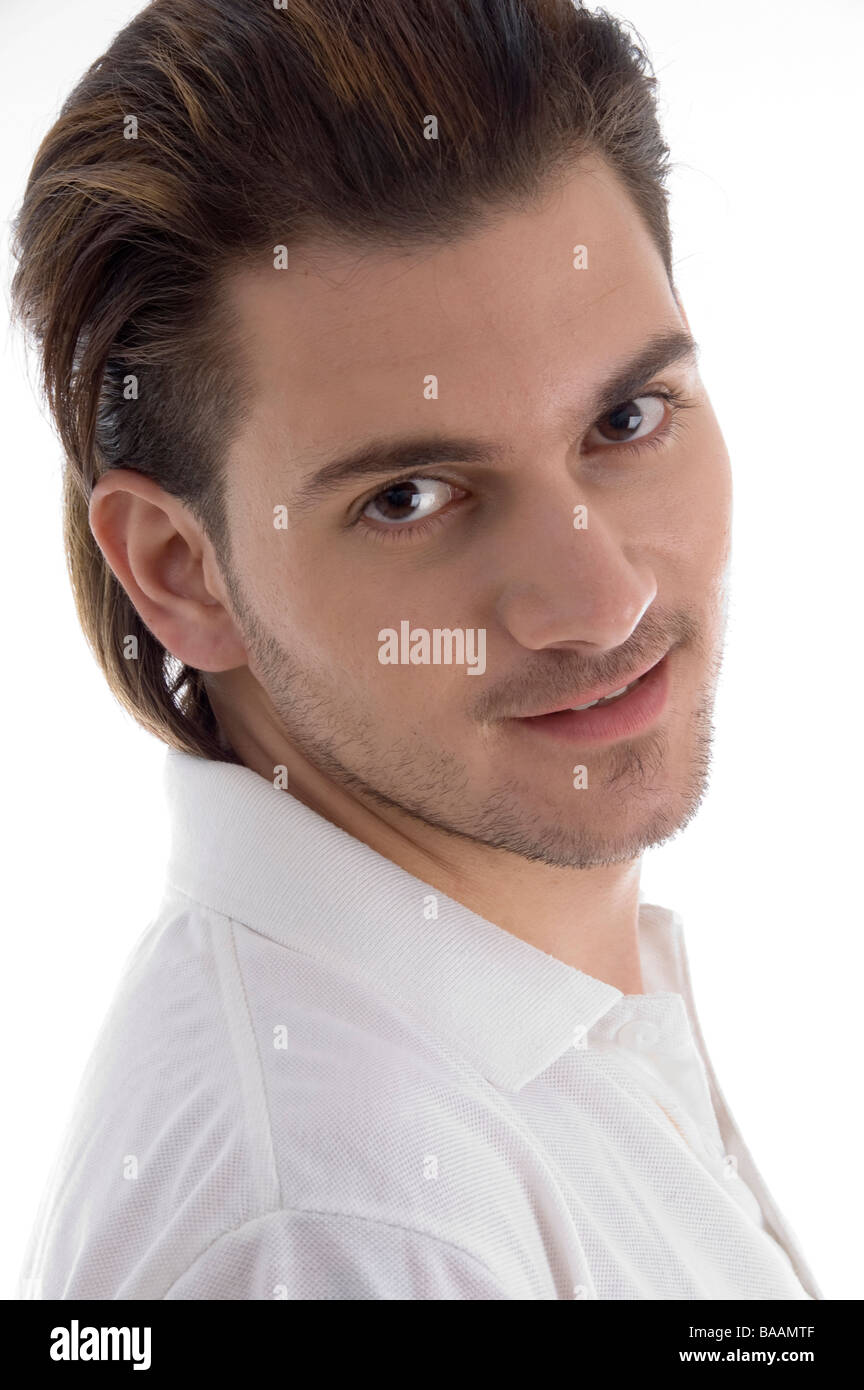 close up of smart guy Stock Photo - Alamy