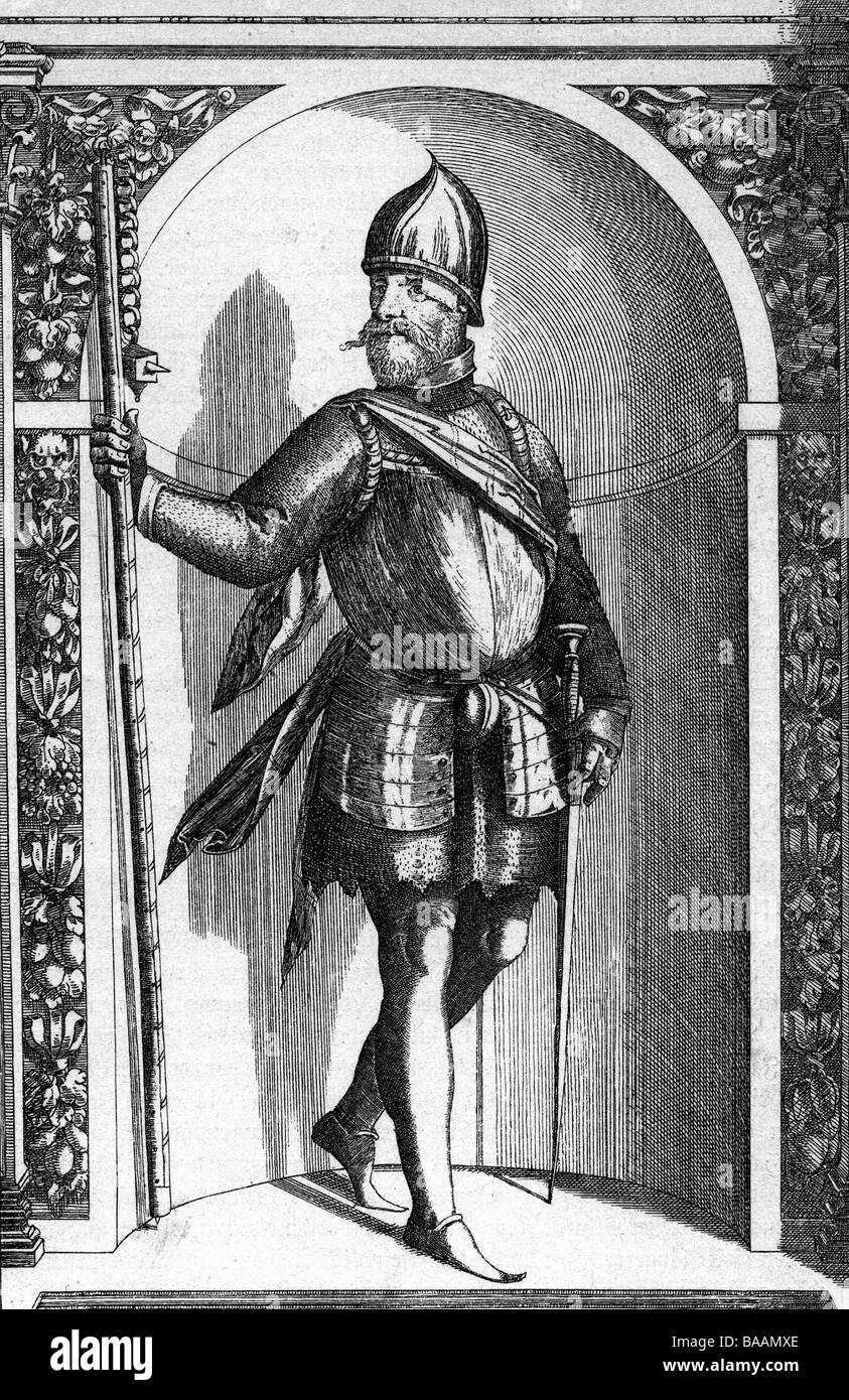 Zizka, Jan, circa 1360 - 11.10.1424, Czech general, full length in ...