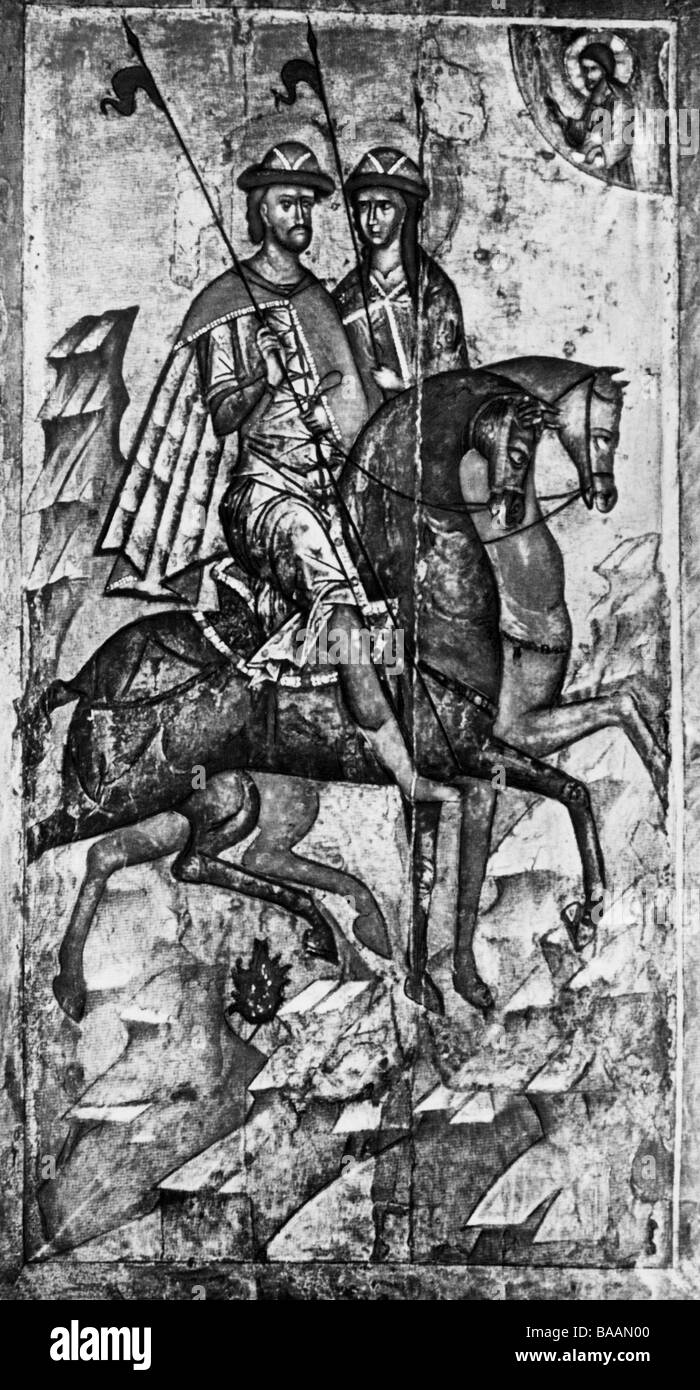 Boris, + 24.6.1015, Russian saint, son of Vladimir the Great, full ...