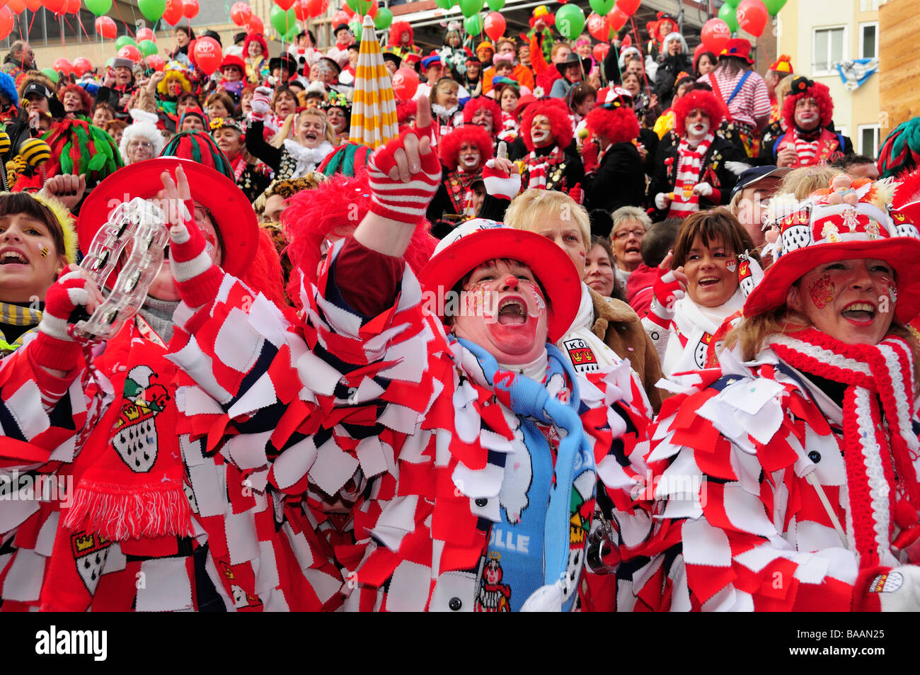 Germans celebrating carnival in Cologne Stock Photo - Alamy