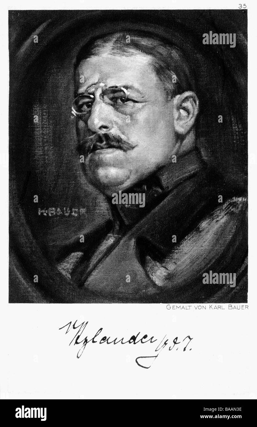 Xylander, Oskar Ritter von, 1856 - 1940, German general, portrait, art ...