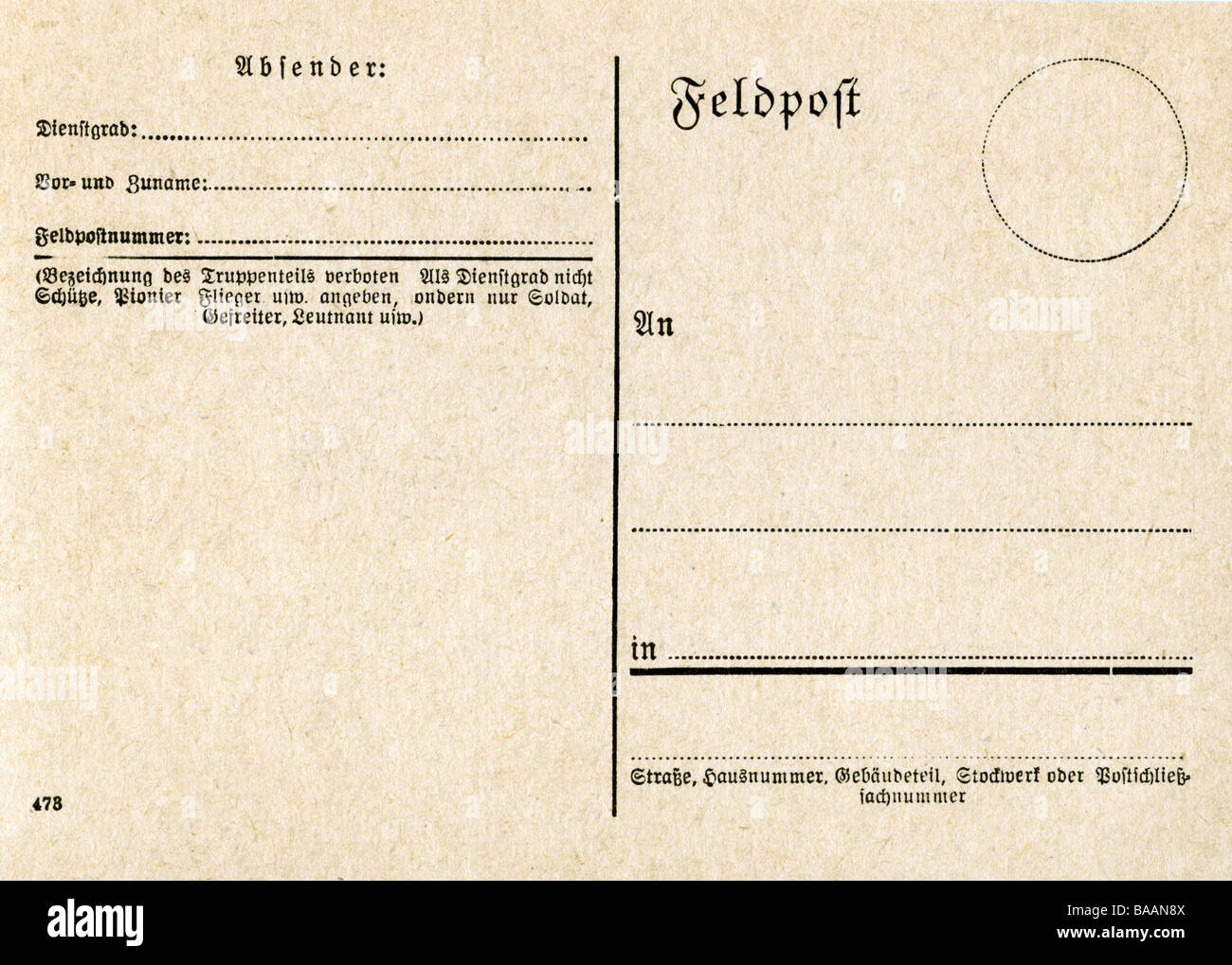 events, Second World War / WWII, communication, army postal service ...