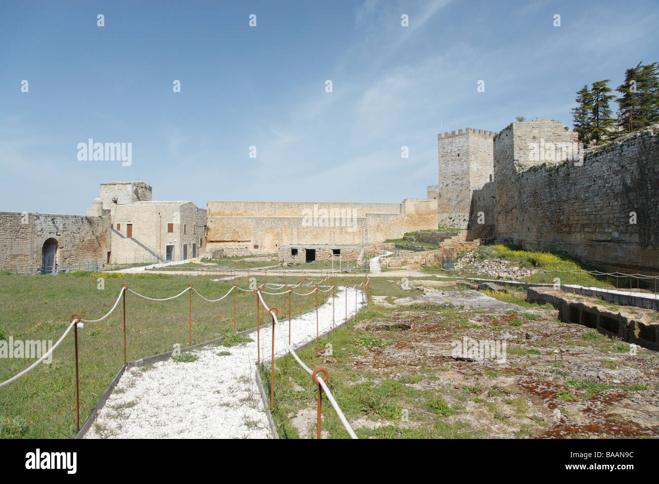 Castle, Enna, Sicily, Italy Stock Photo - Alamy