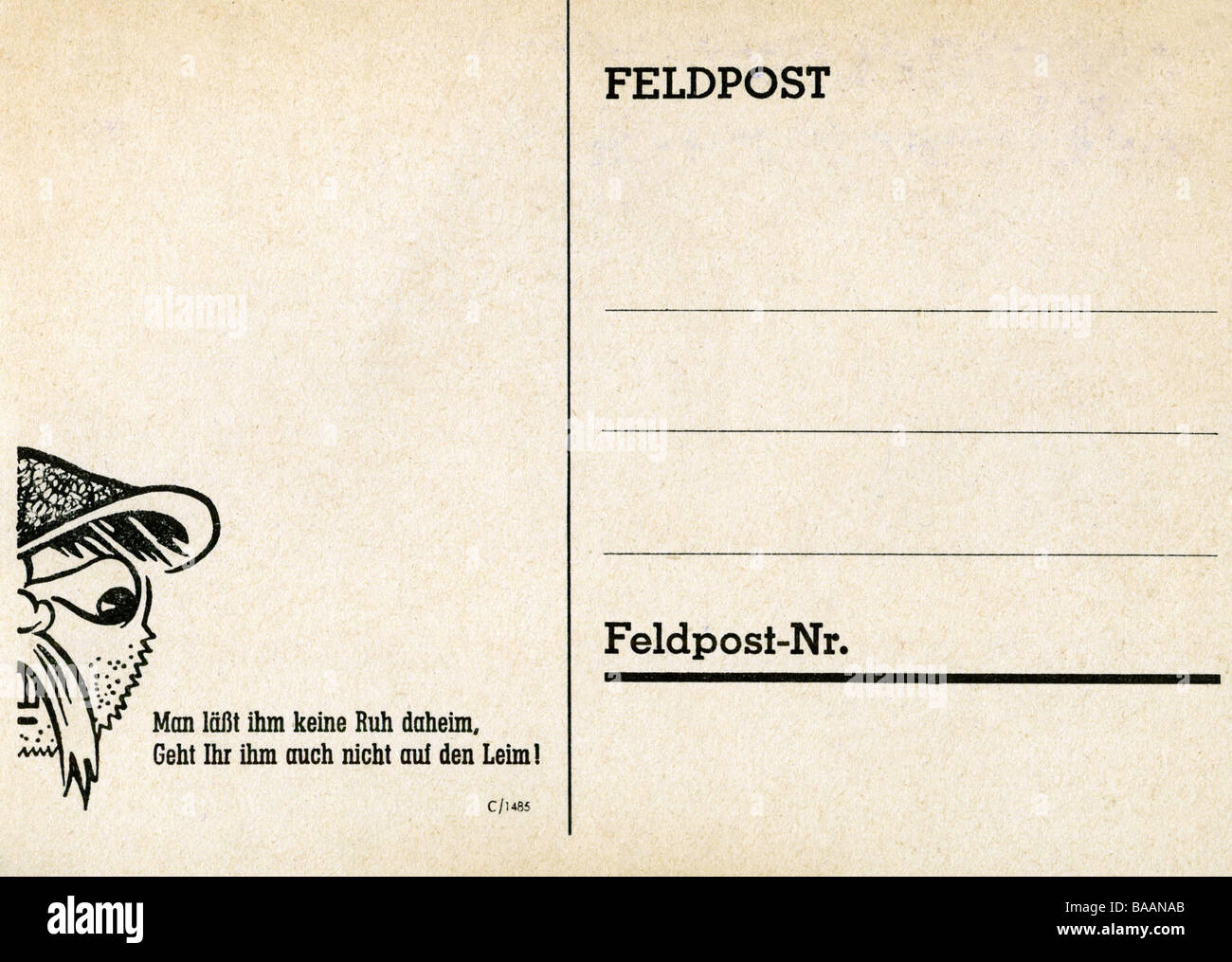 Wwii, propaganda, german postcard hi-res stock photography and images ...