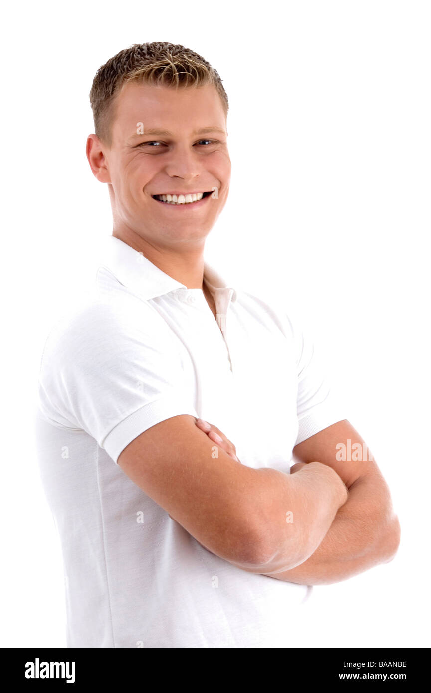 posing handsome male model Stock Photo - Alamy
