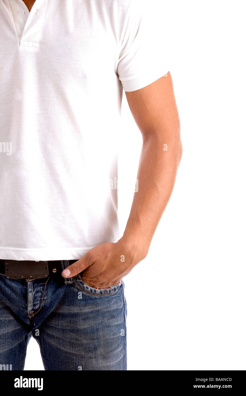 body part of male model Stock Photo - Alamy