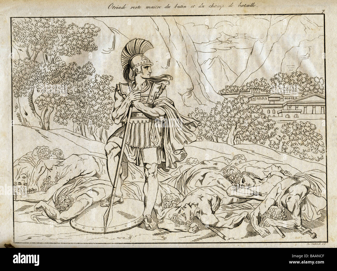 ancient world, Greece, war, "Otriades remaining on the battlefield as ...