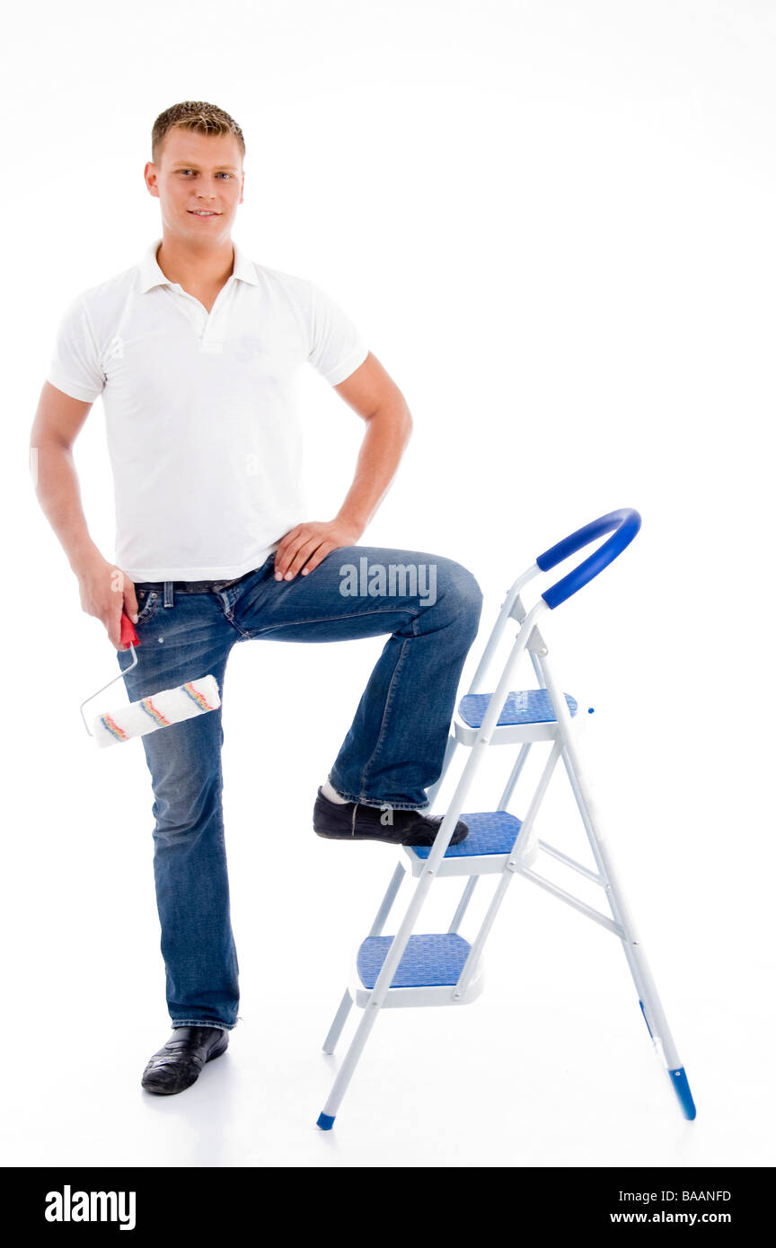model posing with staircase Stock Photo - Alamy