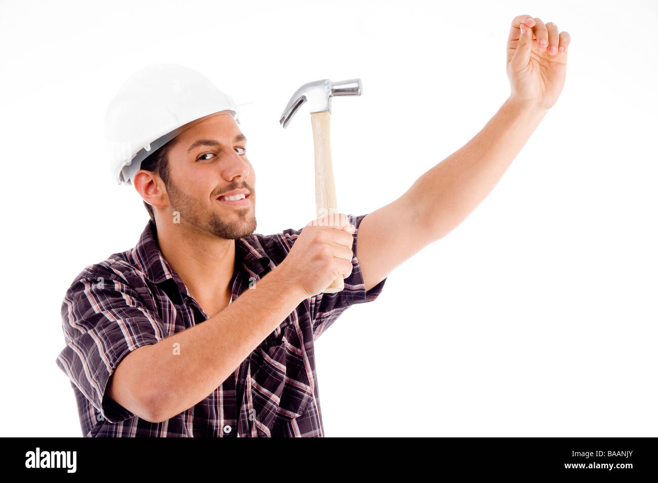 Engineer in action hammer hi-res stock photography and images - Alamy