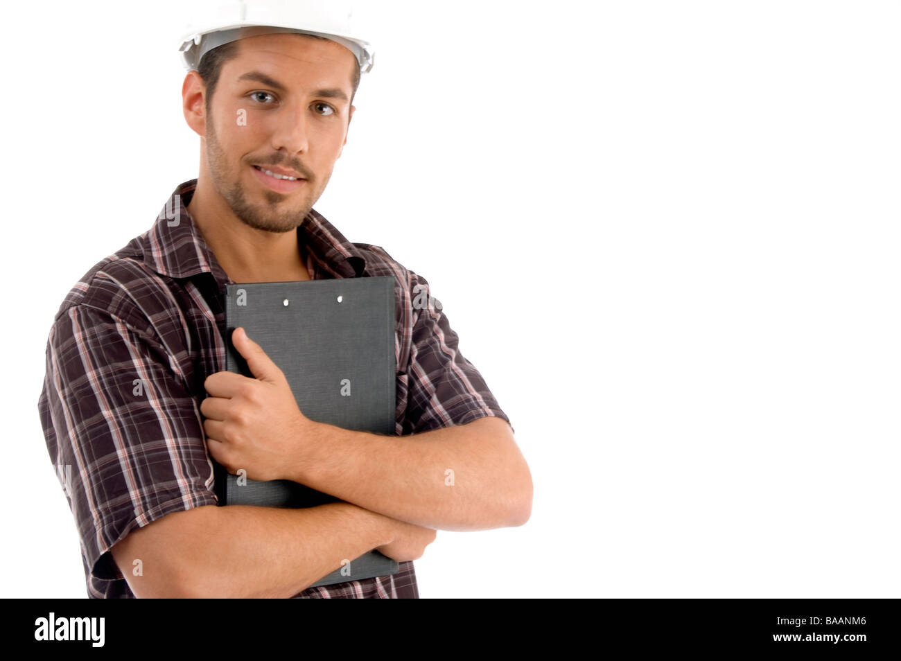 male posing with writing pad Stock Photo - Alamy