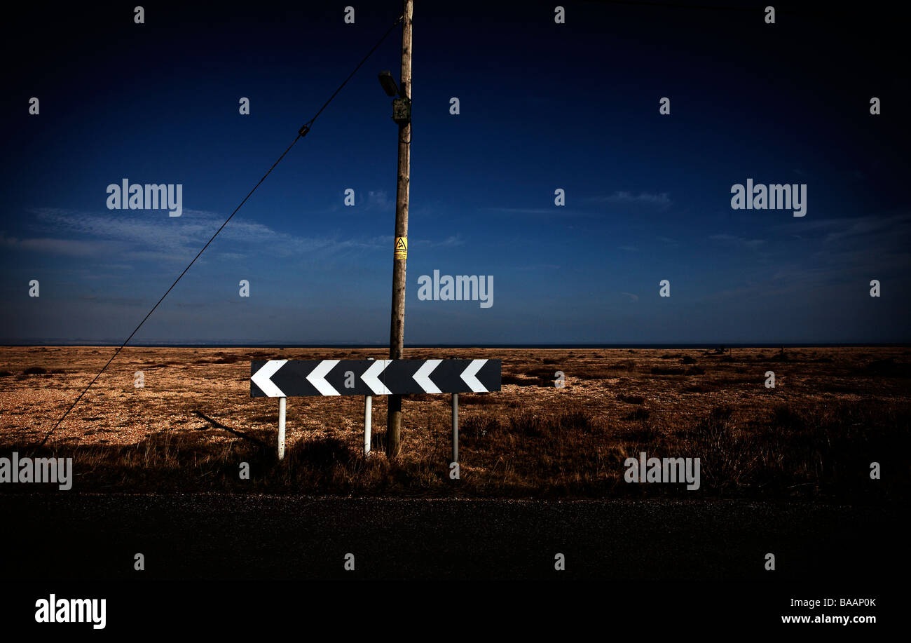 Road chevrons hi-res stock photography and images - Alamy