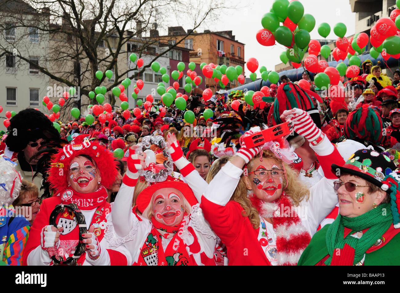 Germans celebrating carnival in Cologne Stock Photo - Alamy