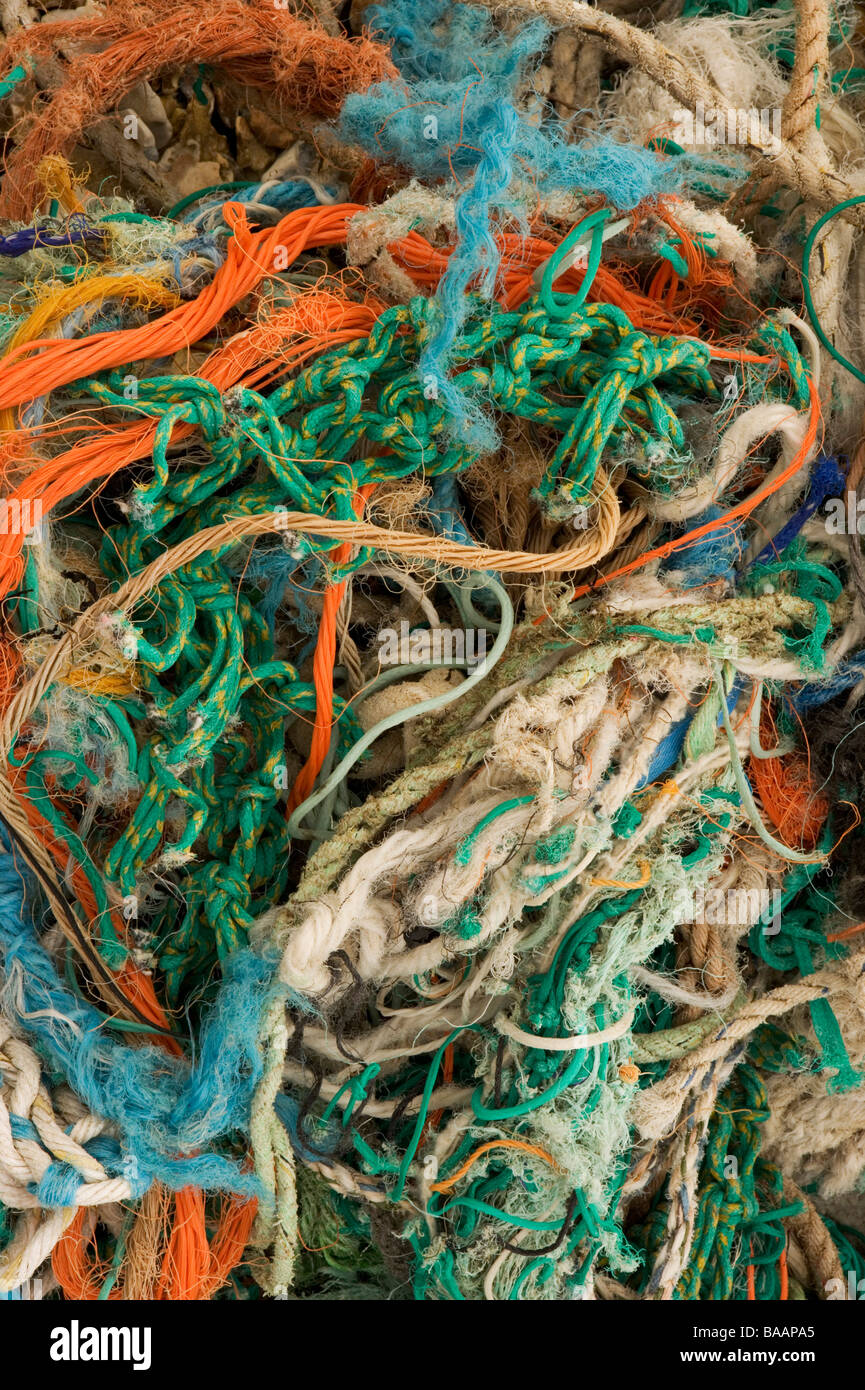 Old washed up rope and netting Stock Photo - Alamy