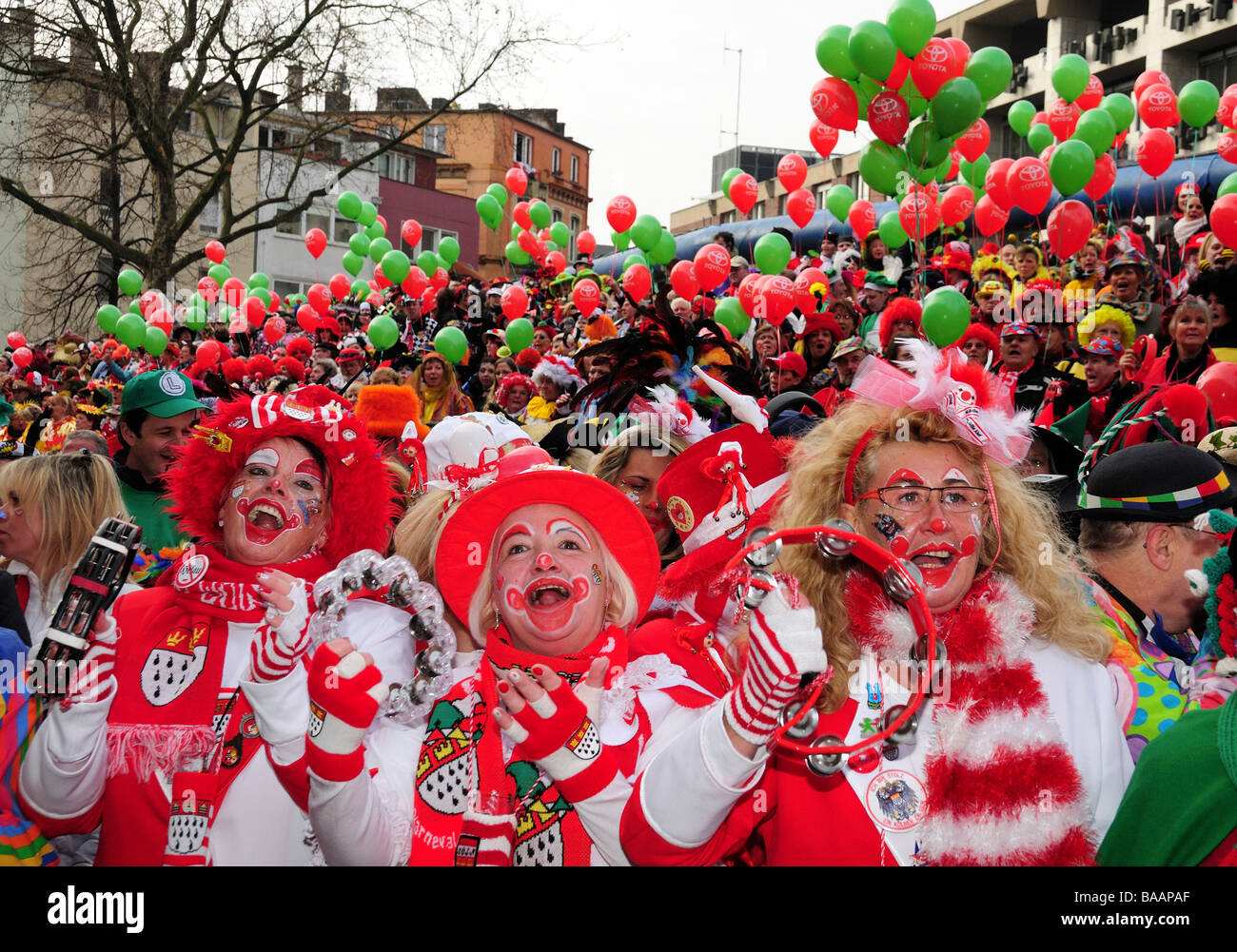 Germans celebrating carnival in Cologne Stock Photo - Alamy