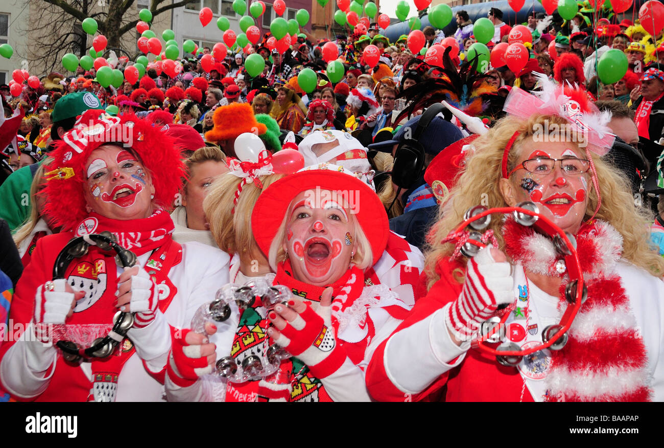 Germans celebrating carnival in Cologne Stock Photo - Alamy