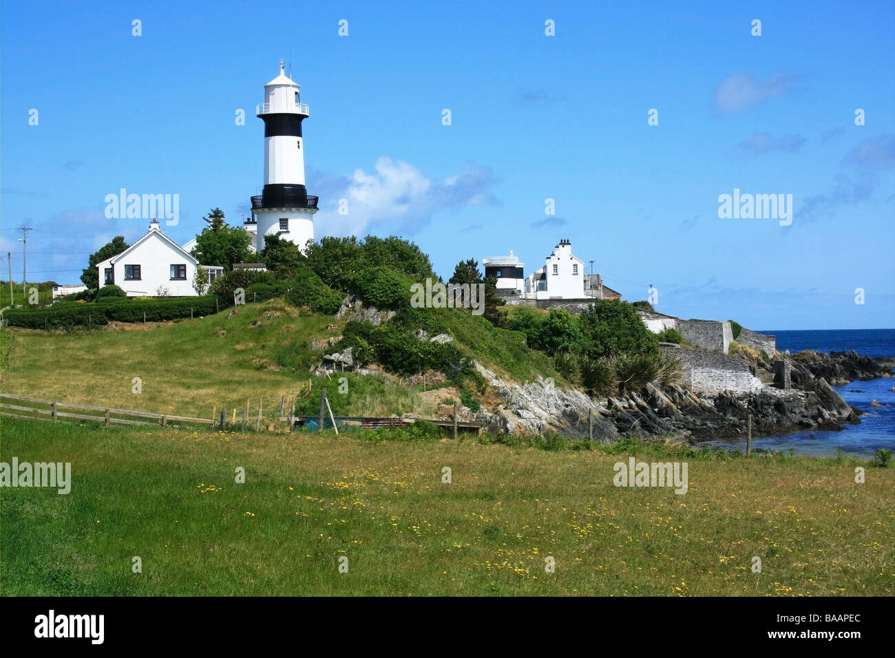 Shrove Lighthouse, Greencastle, County Donegal, Ireland Stock Photo - Alamy