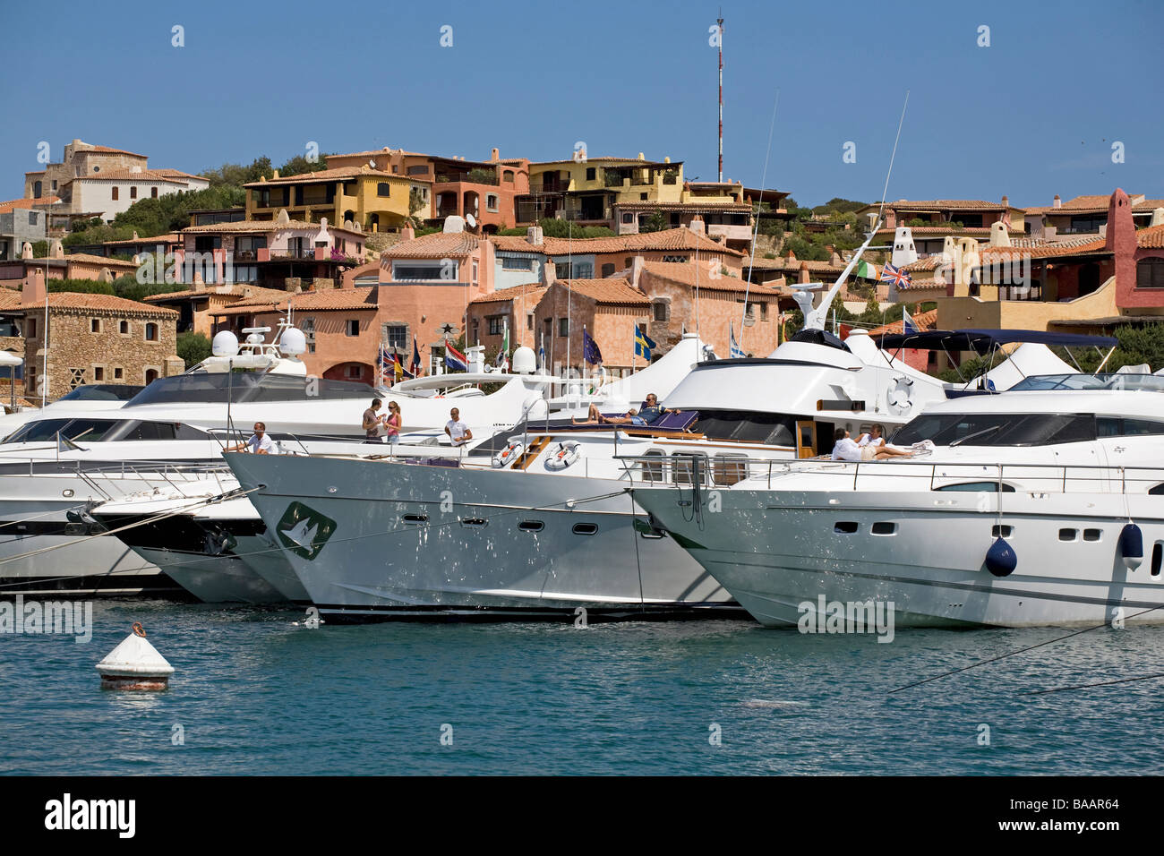 Yachts at the Porto Cervo in Sardinia, Italy Stock Photo - Alamy