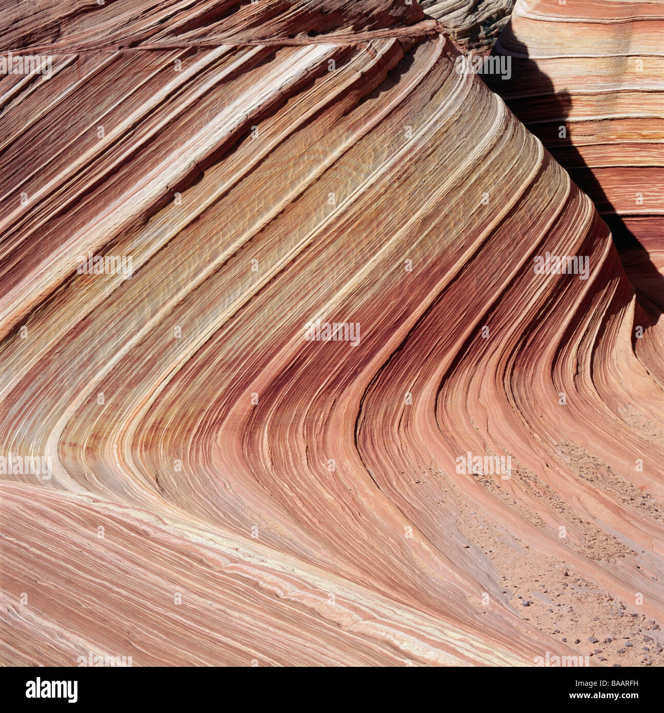 Sedimentary rock elevated view Stock Photo - Alamy