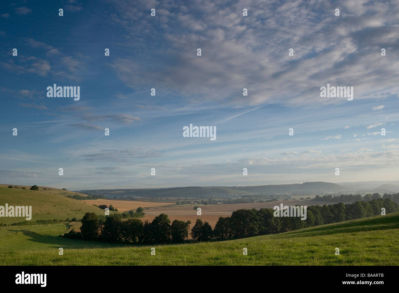 The Meon Valley from the South Downs Way Stock Photo - Alamy